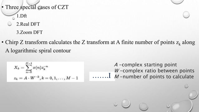 Chirp z algorithm 1 | PPTX | Physics | Science