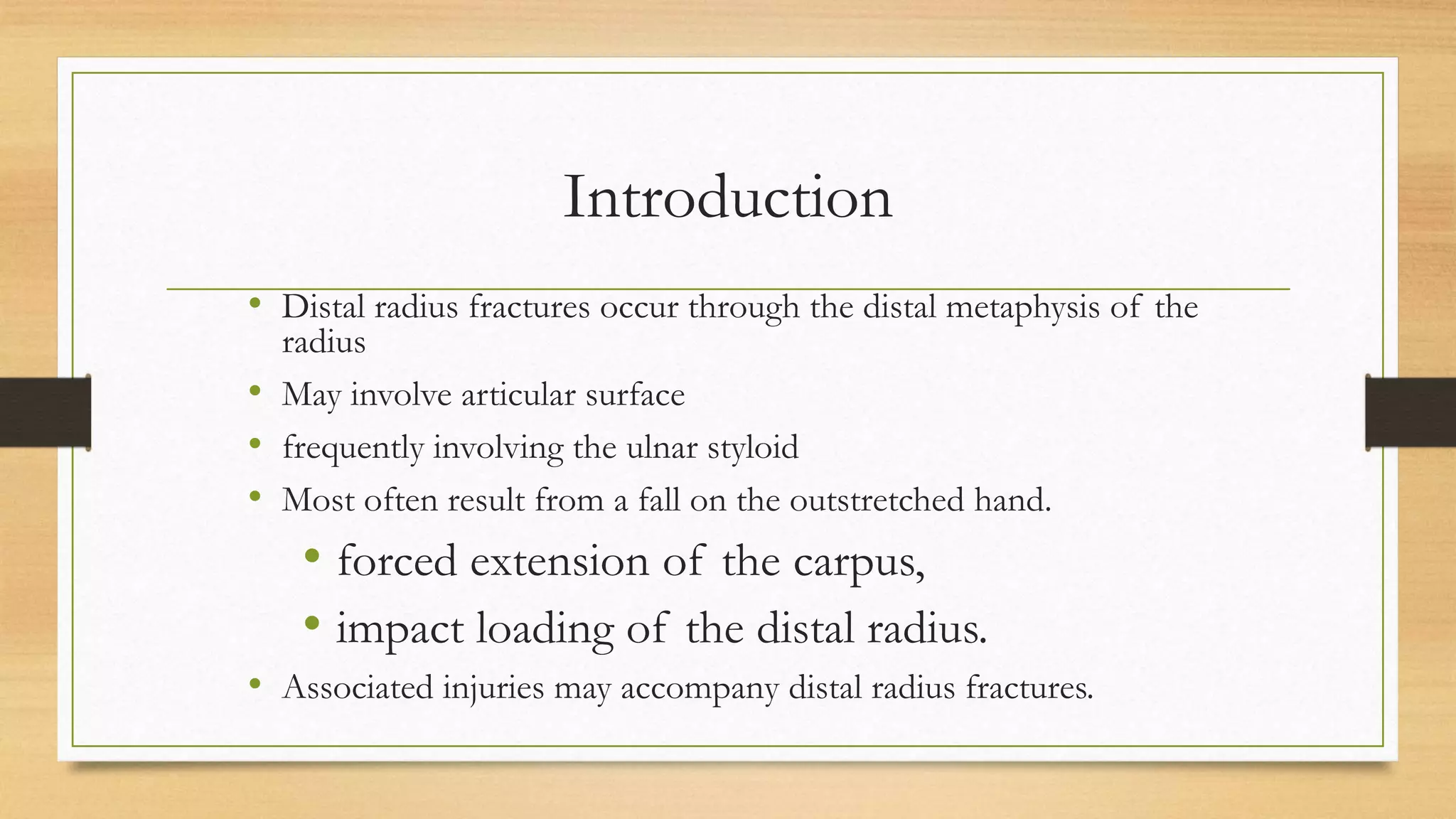 distal radius # ppt | PPTX | Death, Injury, or Military Conflict ...