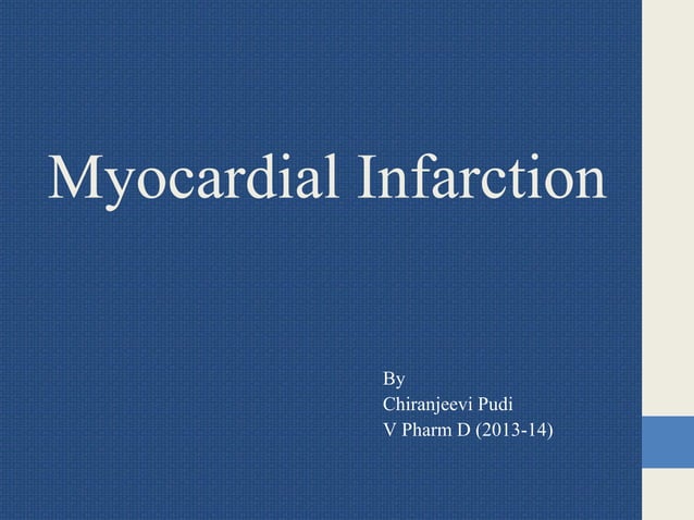Myocardial Infarction Pathogenesis And Treatment Ppt Heart And 7096