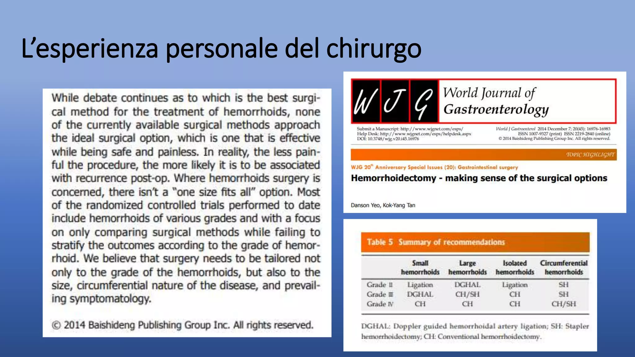 EMORROIDI:CHIRURGIA RESETTIVA (MILLIGAN MORGAN – FERGUSON –1.pptx