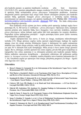 Chirurgiškai įšgydytas retas klajoklio nervo neurilemomos atvejis | PDF