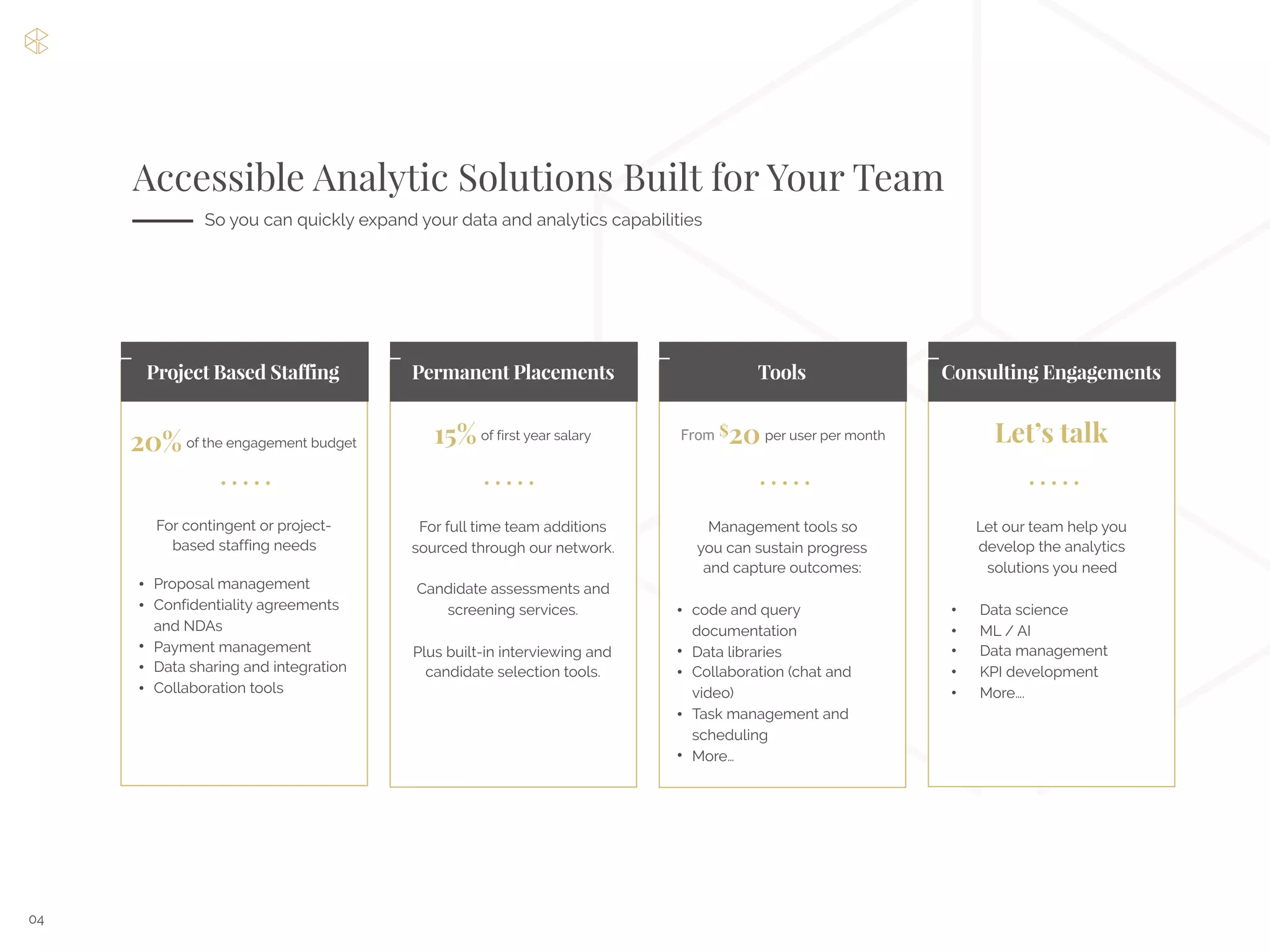 Chisel Analytics Overview | PPT