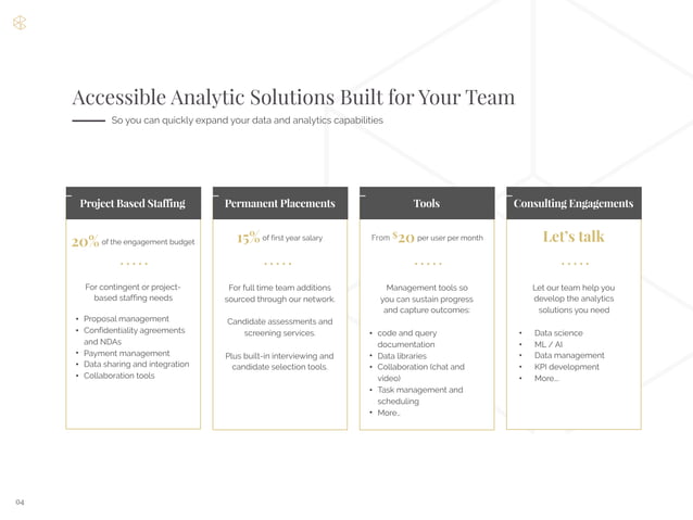 Chisel Analytics Overview | PPT