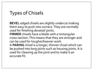 Chiselling | PPTX