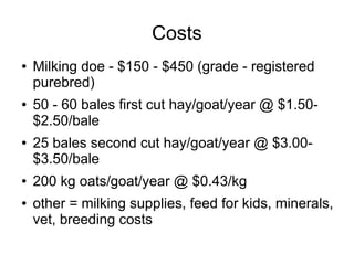 Chisholm organic dairy goat | PPT