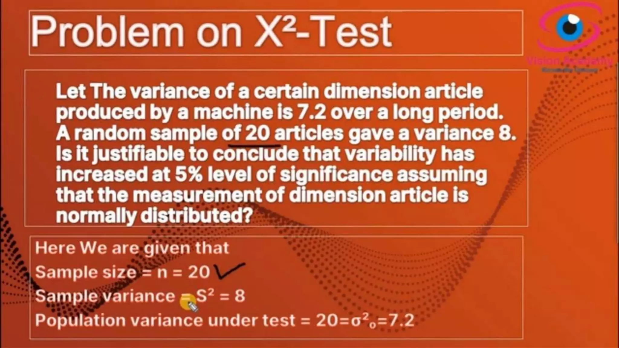 Chi Square Test When Sample Variance Known | PPT