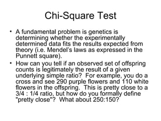 Chi Square | PPT | Genetics | Science