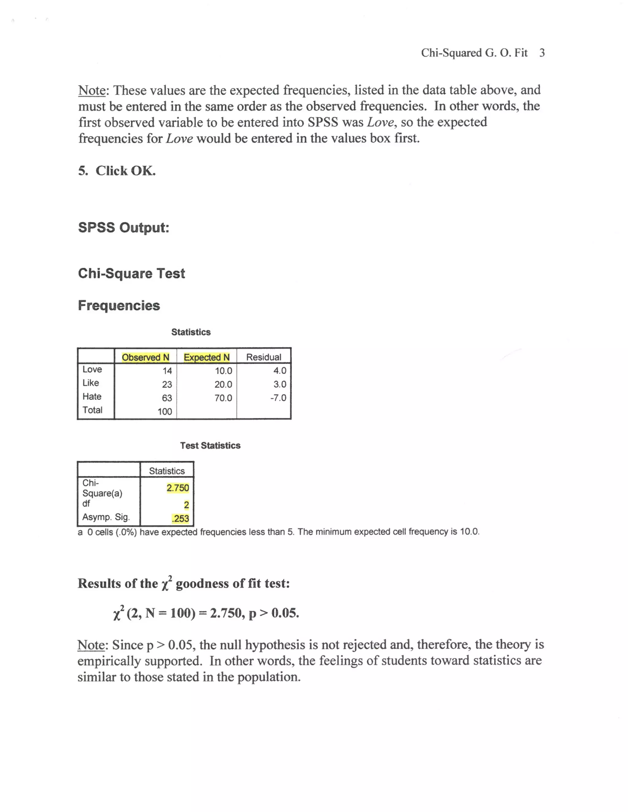 Chi square and SPSS | PDF