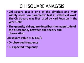 CHI SQUARE ANALYSIS.pptx - Advanced Business Statistics | PPTX