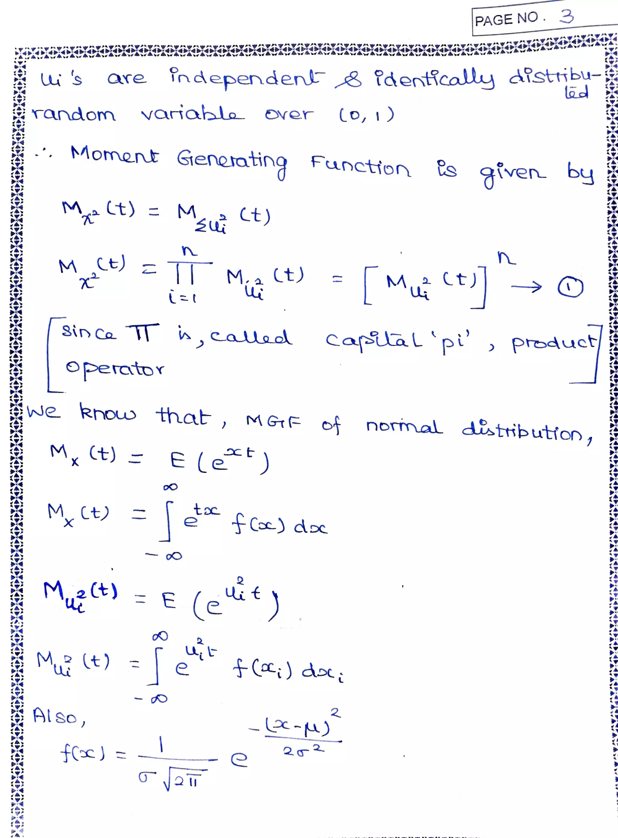 Chi square distribution | PDF