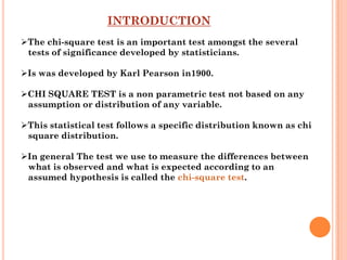 Chi square test | PPTX