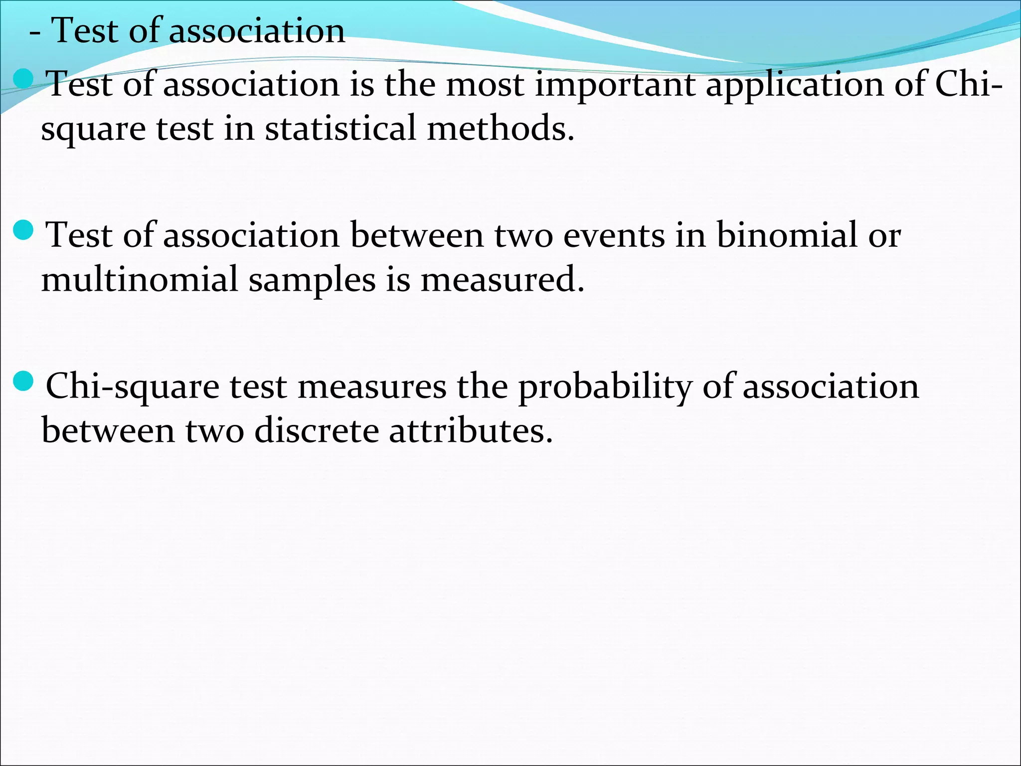 Chi – square test | PPT