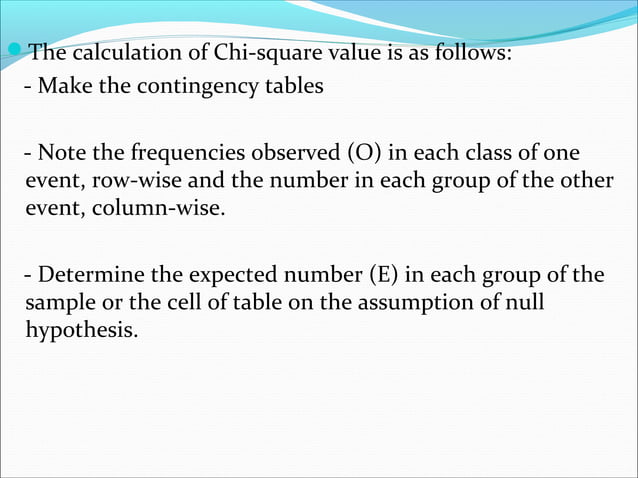 Chi – square test | PPT