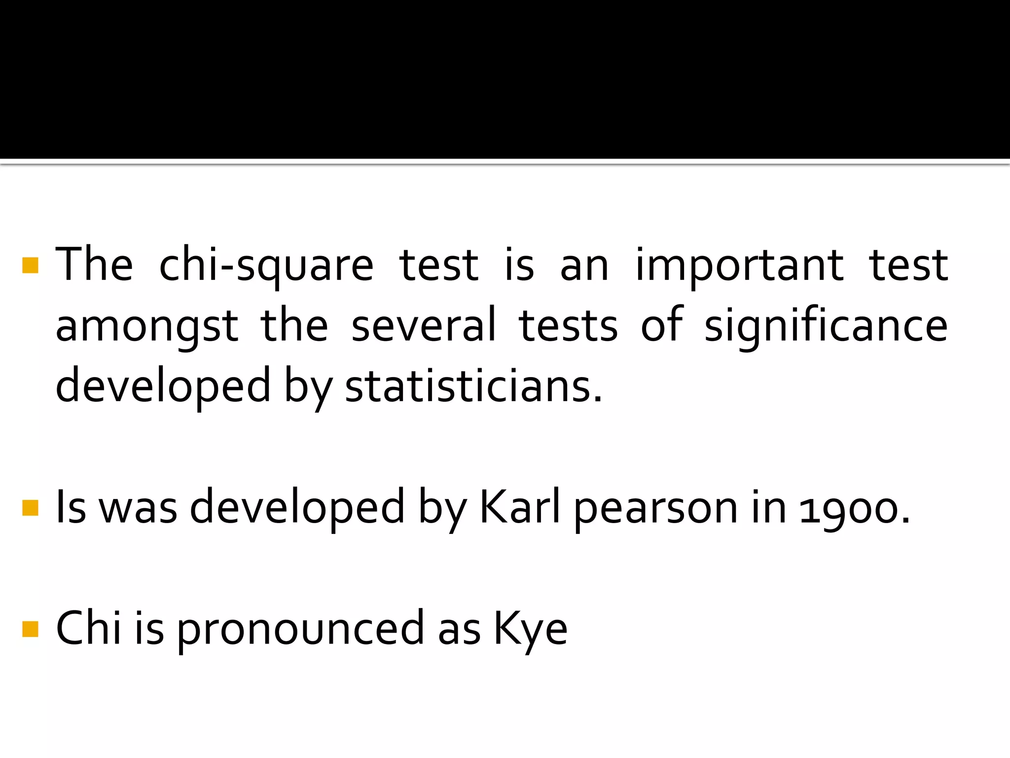 Chi square test | PPT