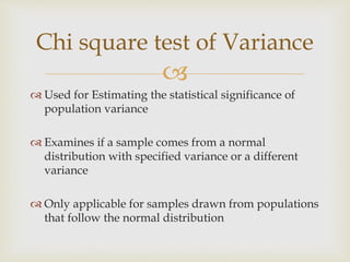 Chi square test | PPTX