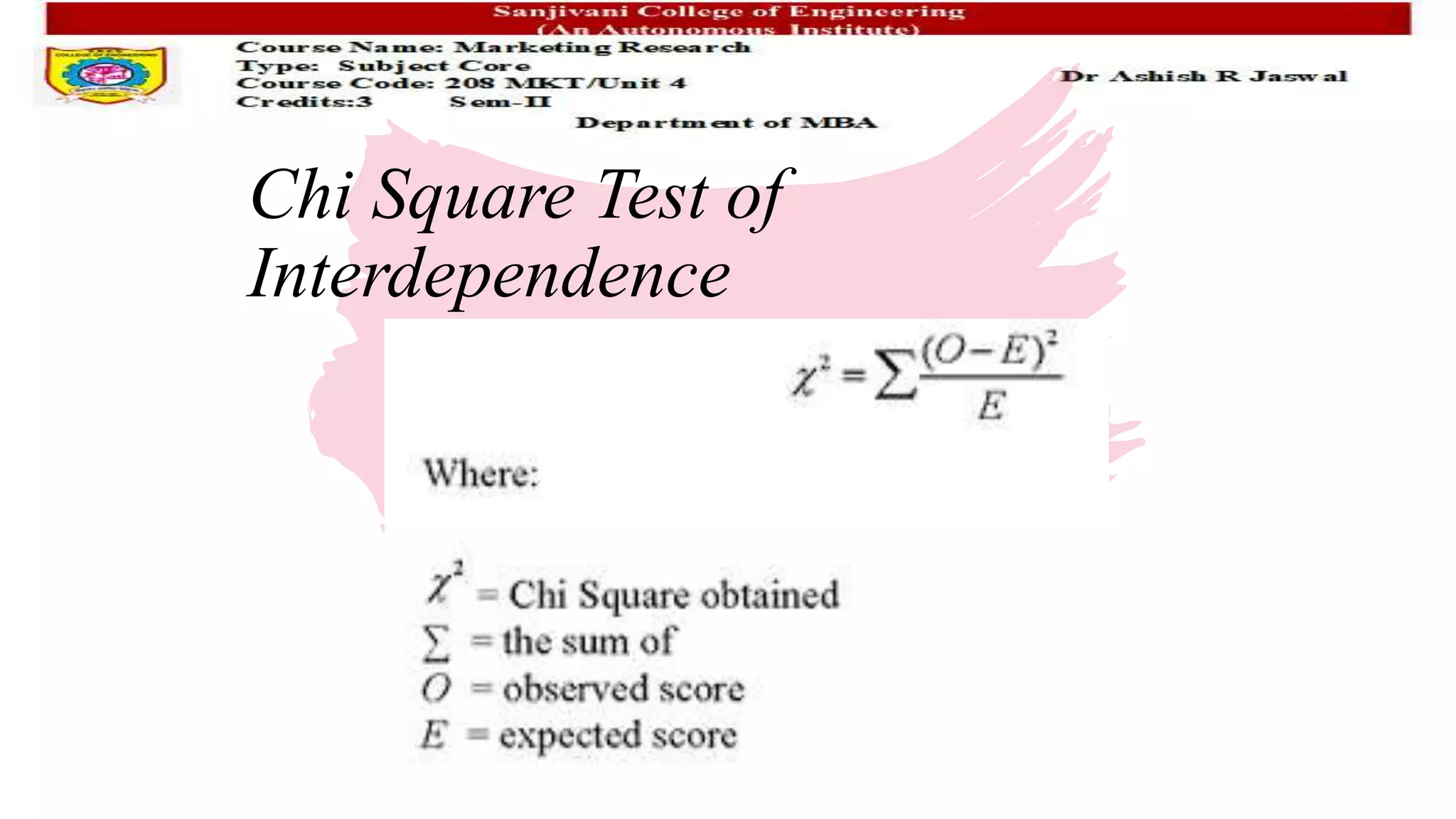 Chisquare test | PPTX