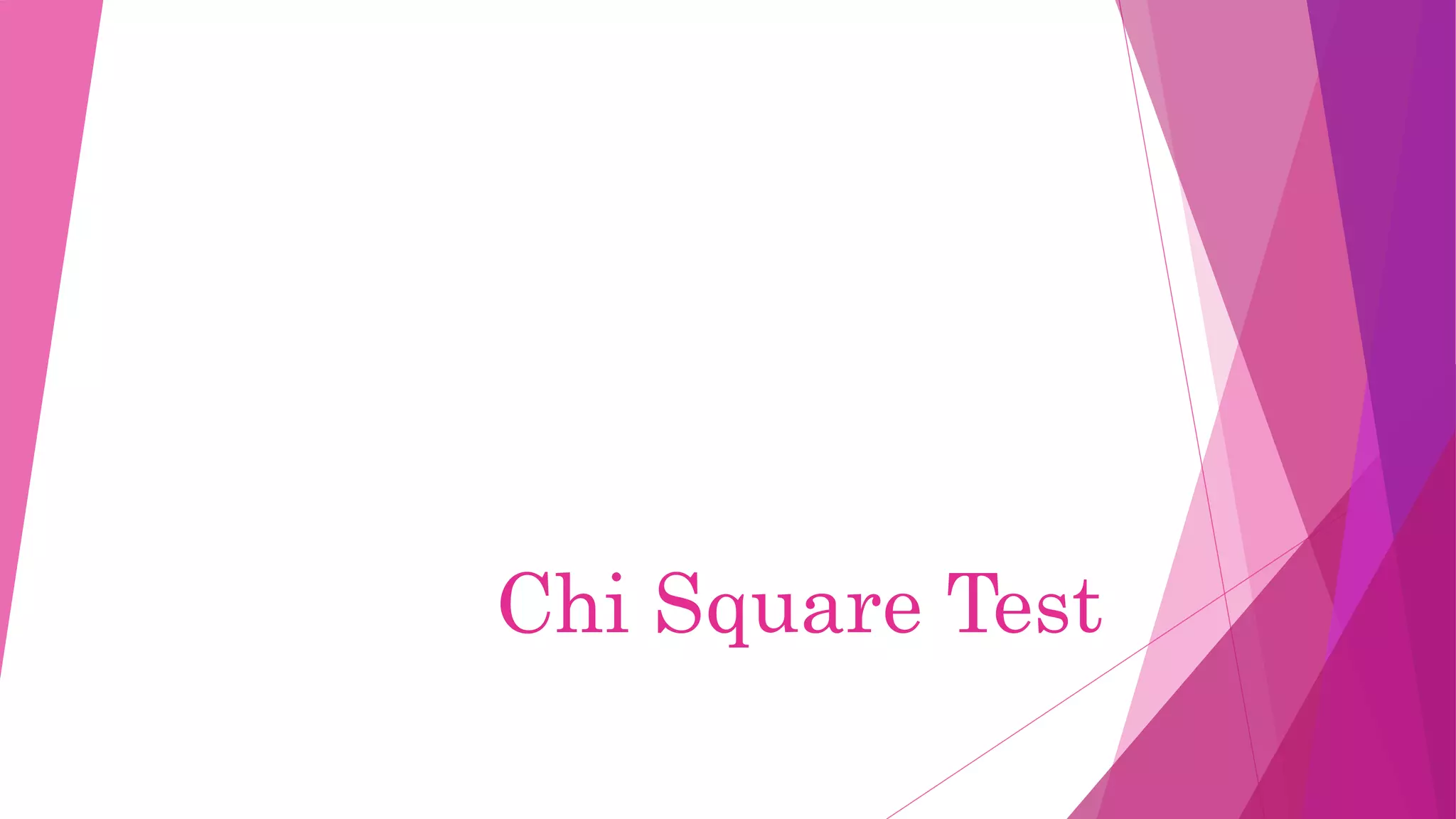 Chi square test | PPT