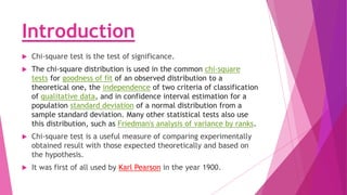 Chi square test | PPT