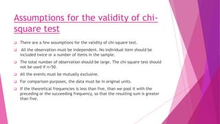 Chi square test | PPT