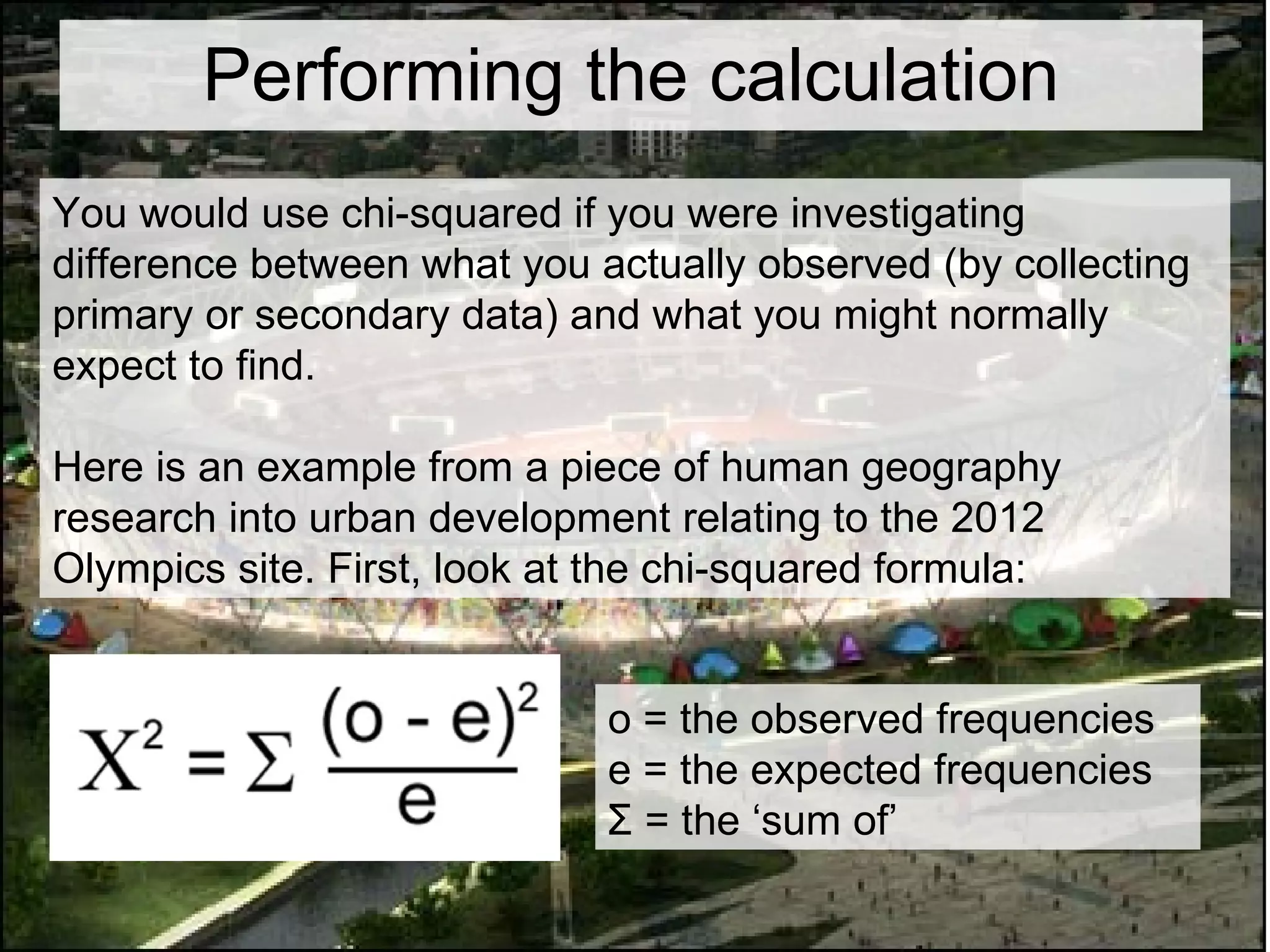 Chi Square Worked Example | PPT