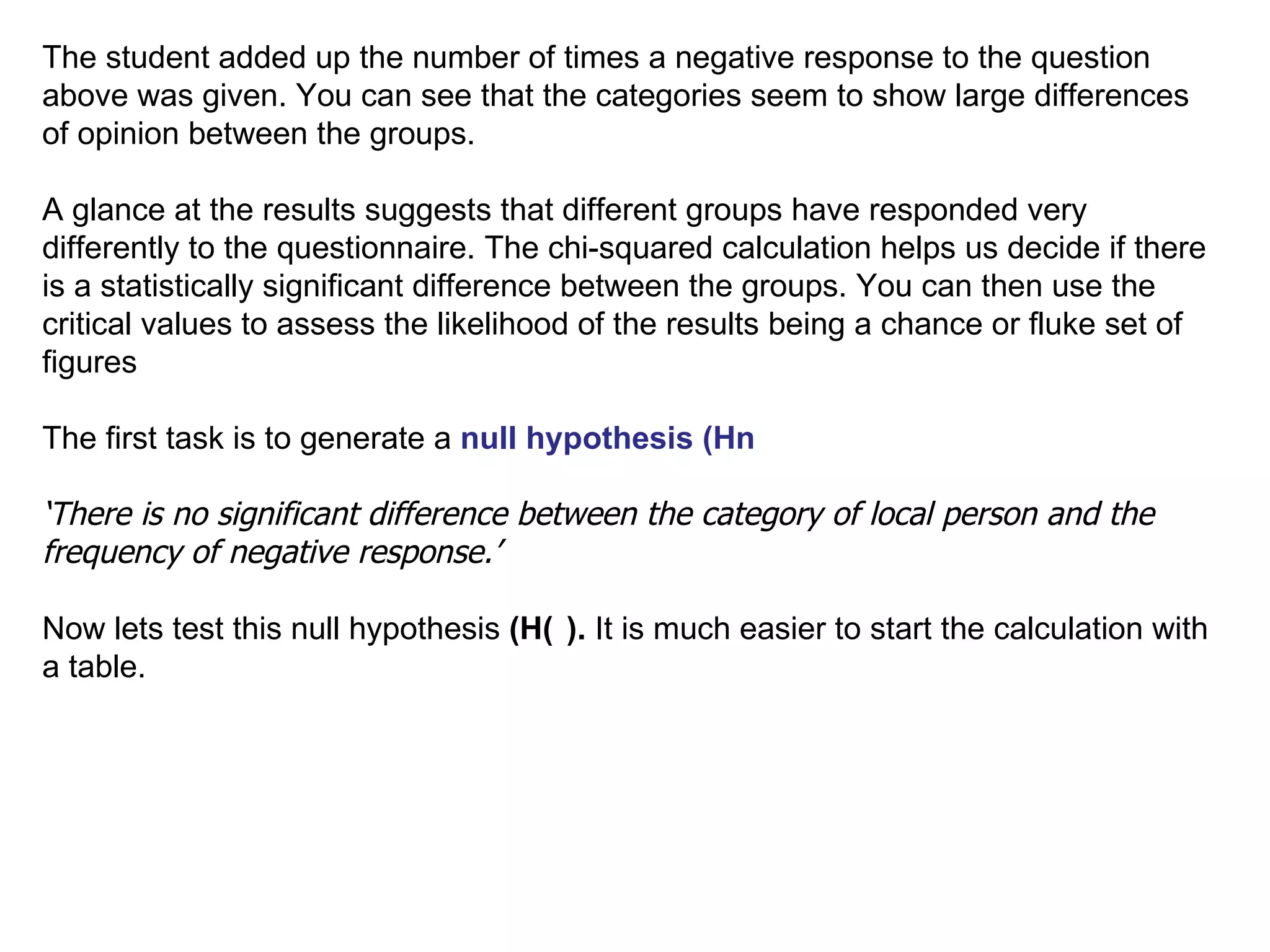 Chi Square Worked Example | PPT