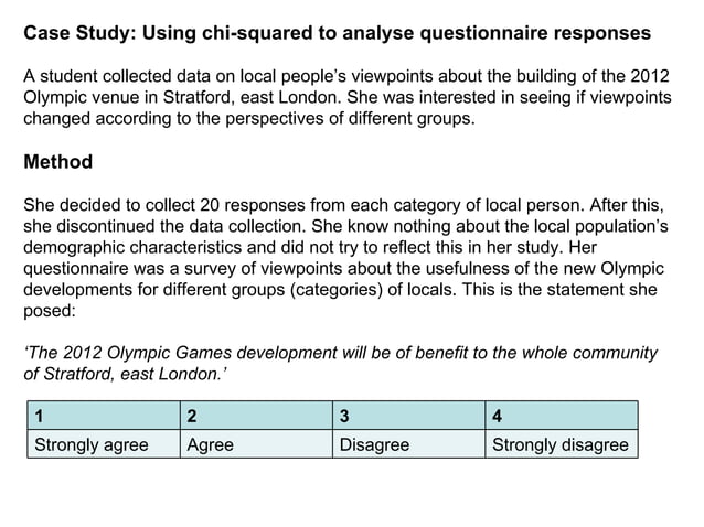 Chi Square Worked Example | PPT