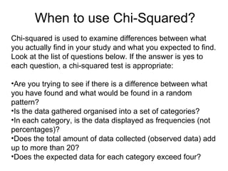 Chi Square Worked Example | PPT