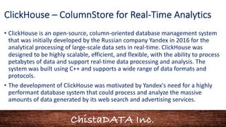 How is Real-Time Analytics Different from Traditional OLAP? | PDF