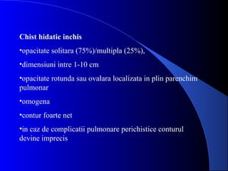 Chistul hidatic pulmonar | PPT