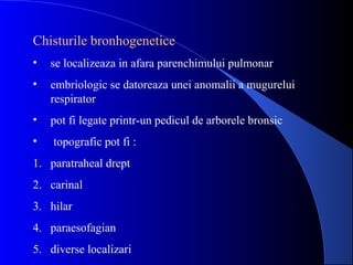 Chisturi pulmonare | PPT