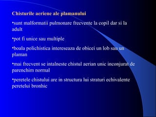 Chisturi pulmonare | PPT