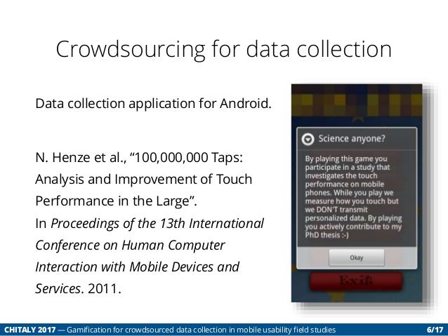 Gamification For Crowdsourced Data Collection In Mobile Usability Fie