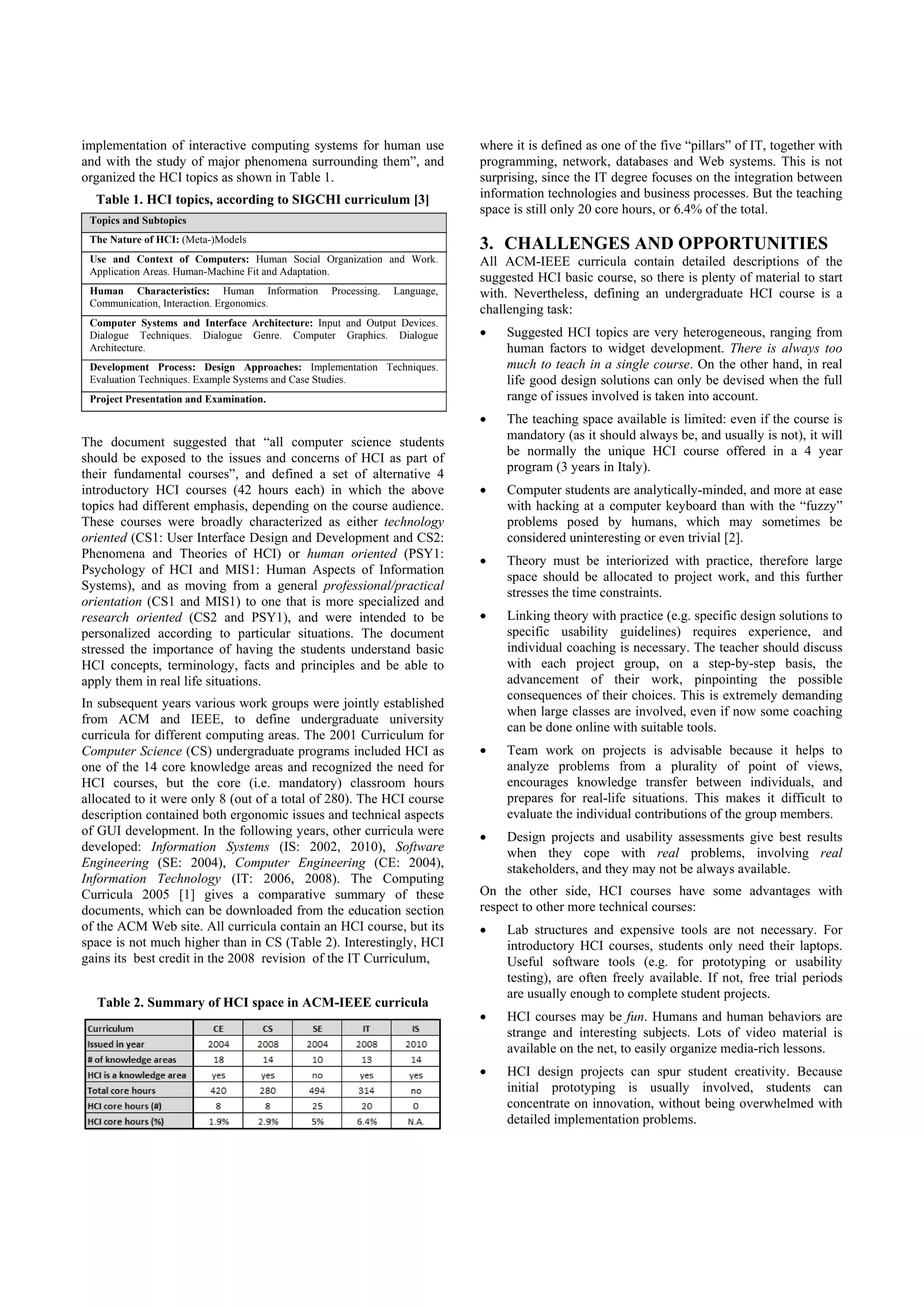 Teaching HCI to Undergraduate Computing Students: the Quest for the Golden Rules | PDF