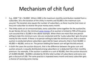 Chit funds | PPTX