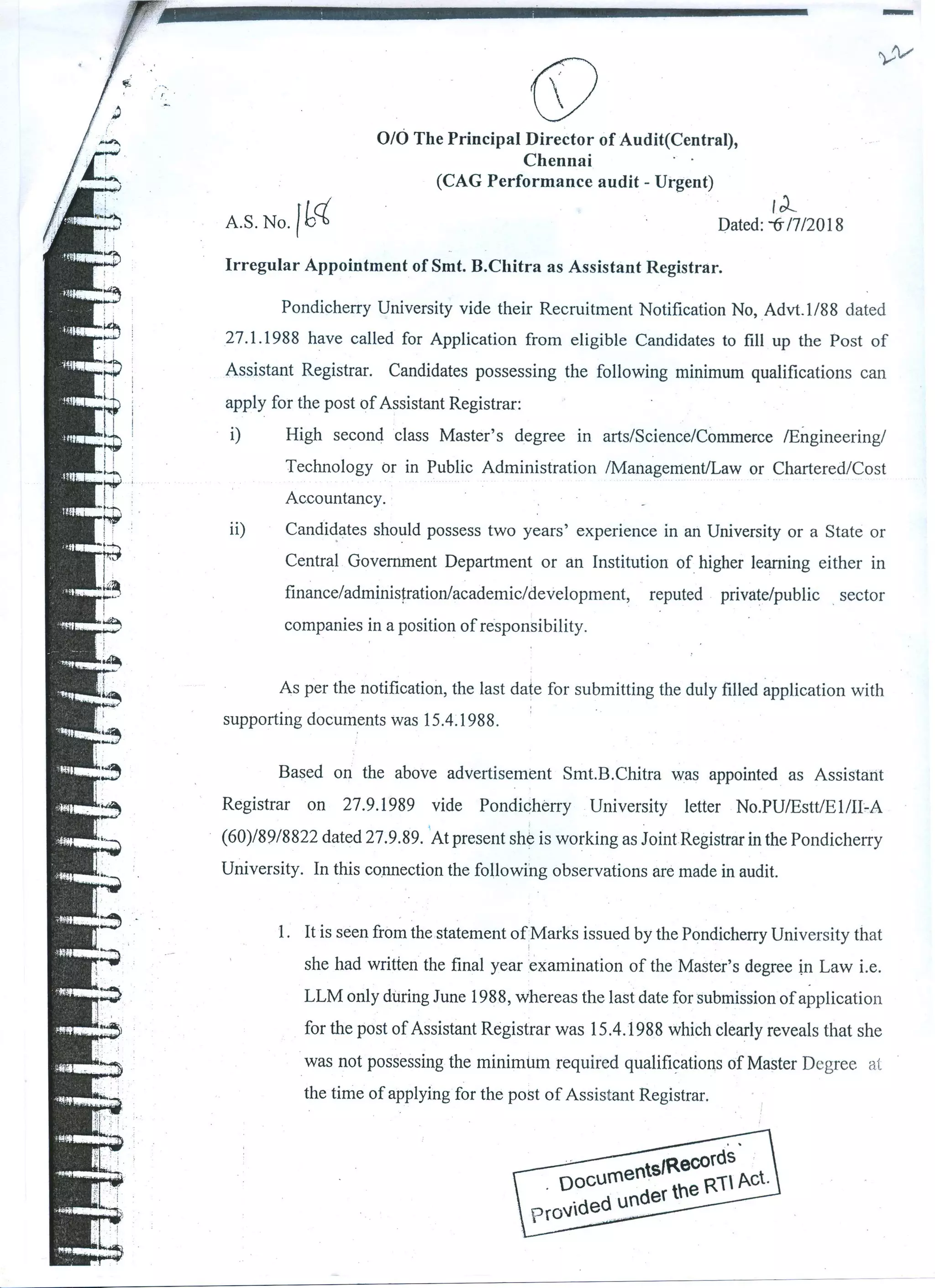 Chithra cag audit report | PDF | Politics