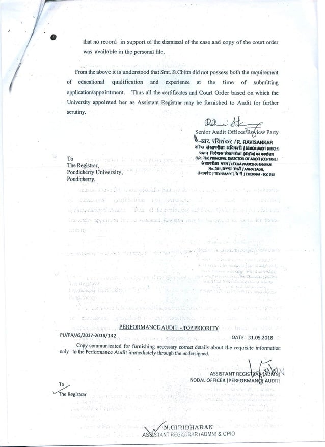 Chithra cag audit report | PDF | Politics