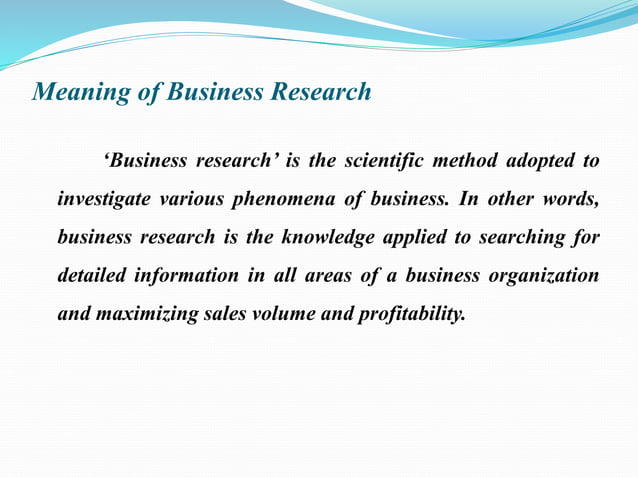 Business research | PPT