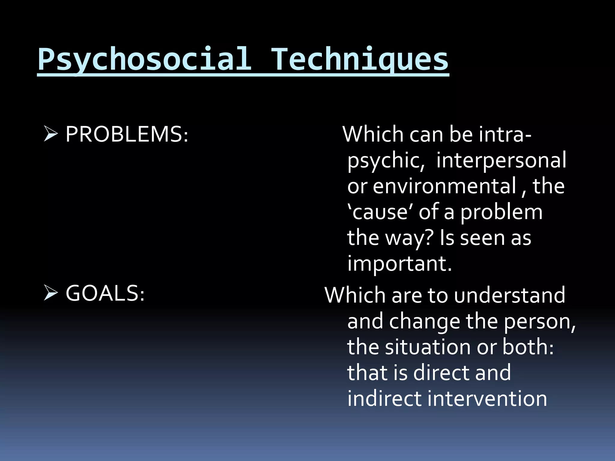 psycho social approach | PPTX