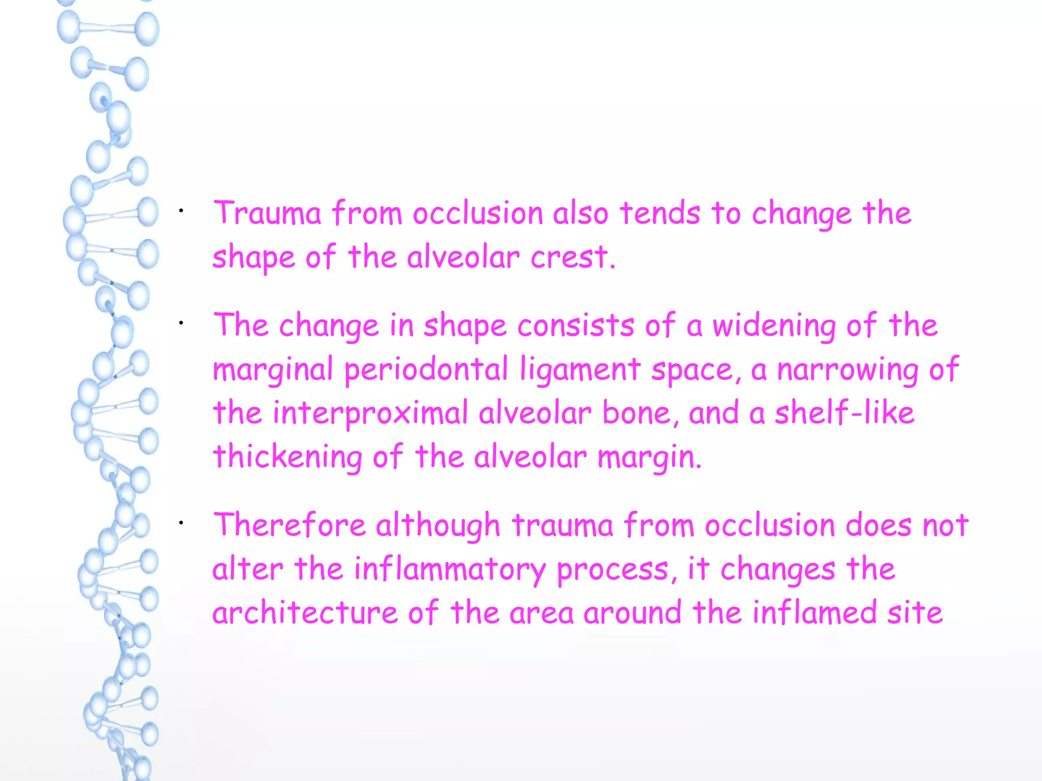 trauma from occlusion by chithira. e | ODP
