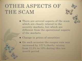 presentation on scam | PPTX