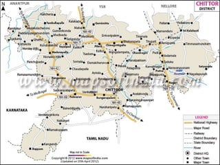 Chittoor District Mandals Map