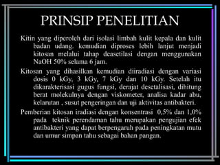 Chitosan sebagai bahan pengawet tahu | PPT