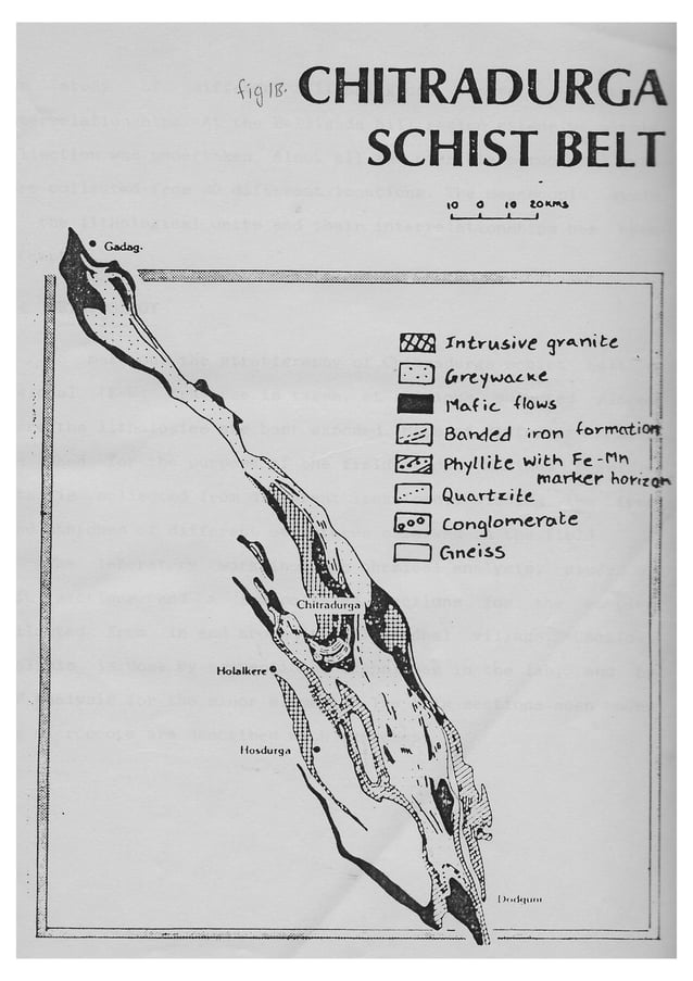 Structural and Geological Study of a part of the Chitradurga Schist Belt | PDF