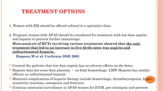 recurrent pregnancy loss and role of progesterone | PPTX