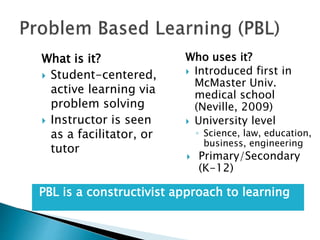 Problem Based Learning: Classroom Inquiry for Critical Thinking | PPT