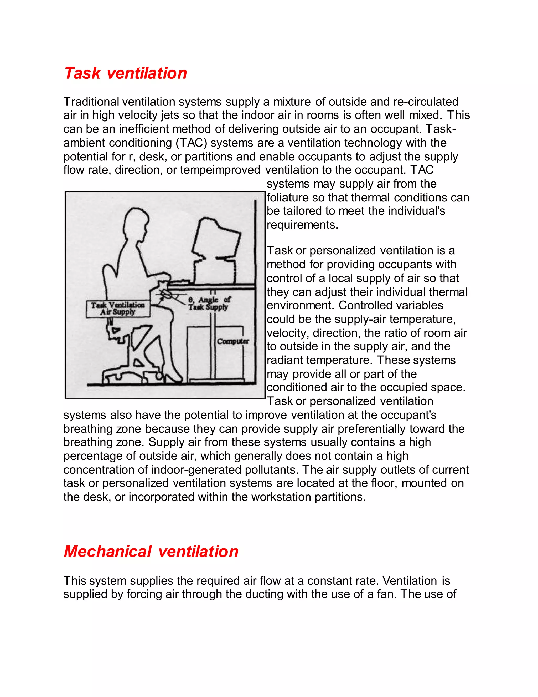 ventilation in building | DOCX