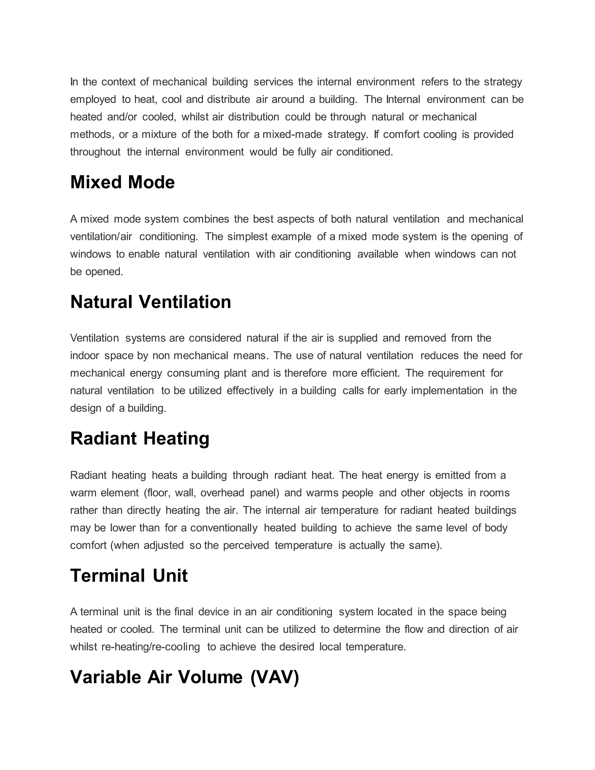 ventilation in building | DOCX
