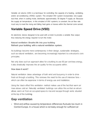 ventilation in building | DOCX