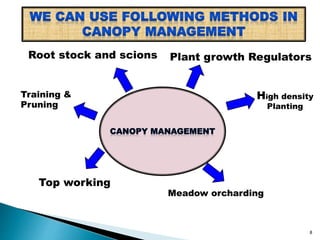 To improve the knowledge about principle and practice of canopy ...