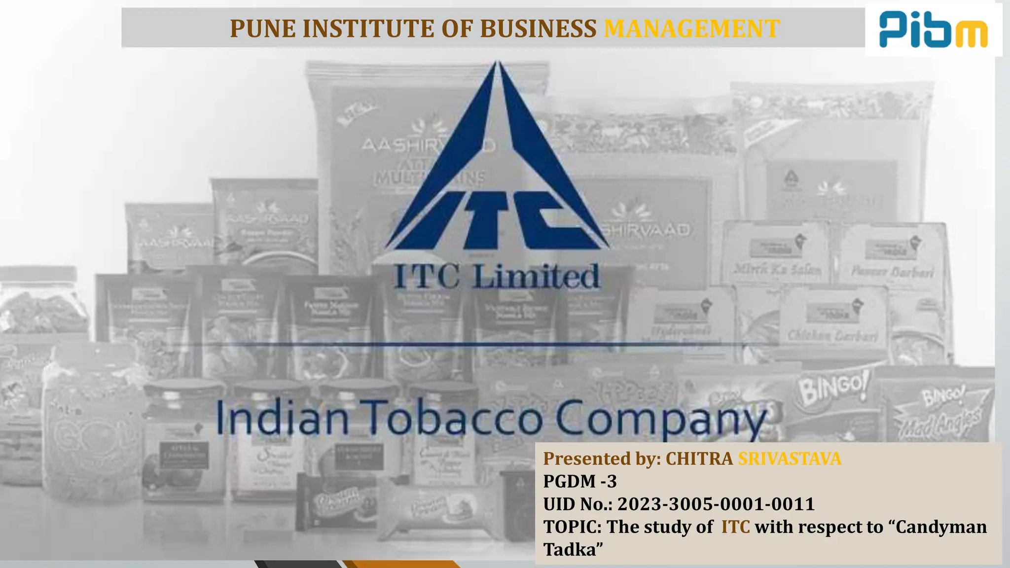 To study about ITC in FMCG Sector -All domain | PPTX